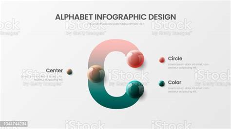 驚人的向量字母圖表3d 逼真的彩色球演示向量圖形及更多字母表圖片 字母表 信息圖形 字母c Istock