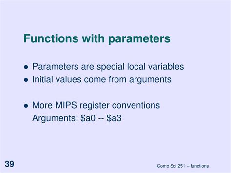 PPT Ch 8 Functions PowerPoint Presentation Free Download ID 3926982