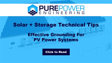 Effective Grounding For Pv Power Systems