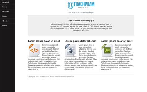 Học CSS Thực hành tạo giao diện web cơ bản