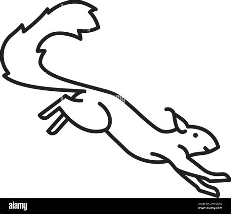 Squirrel Outline