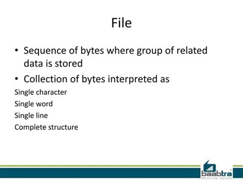 File Handling In C PPT