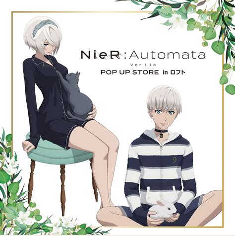 Nier Automata Ver 1 1a Pop Up Store New 2b And 9s Artwork R Nier