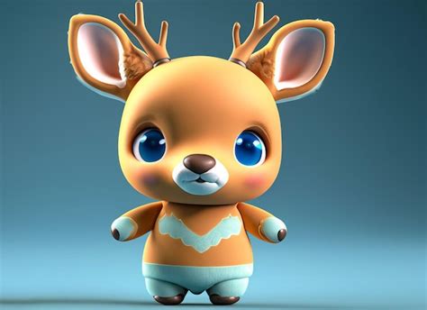 Premium Photo | A cute baby dear