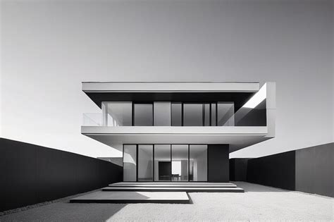Premium Photo Minimalistic Modern Architecture In Monochrome