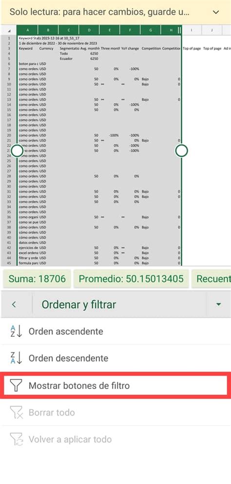 Ordenar datos en Excel de forma ascendente varios criterios fórmula etc