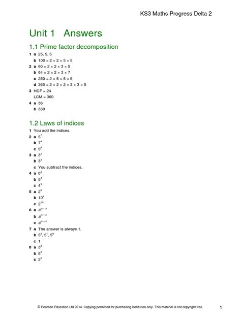 Free Pearson Education Worksheet Answers Math Download Free Pearson