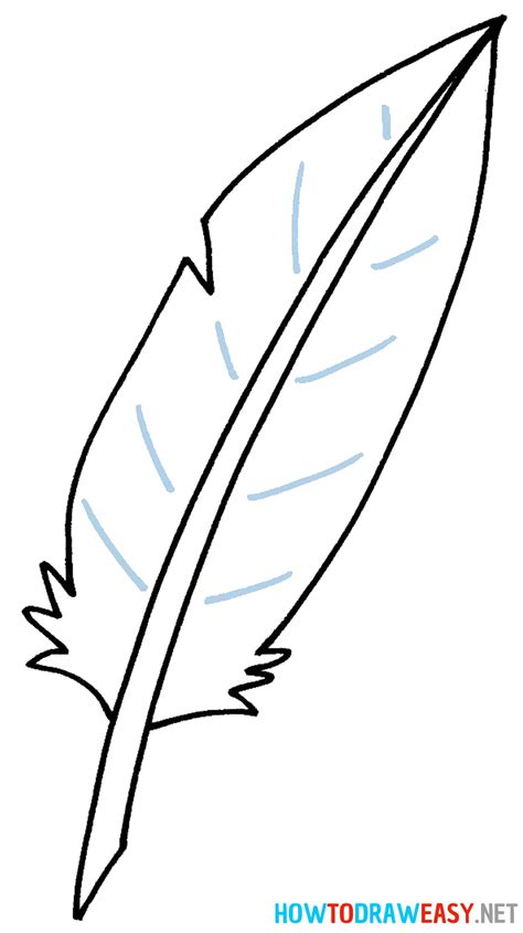 How To Draw A Feather How To Draw Easy