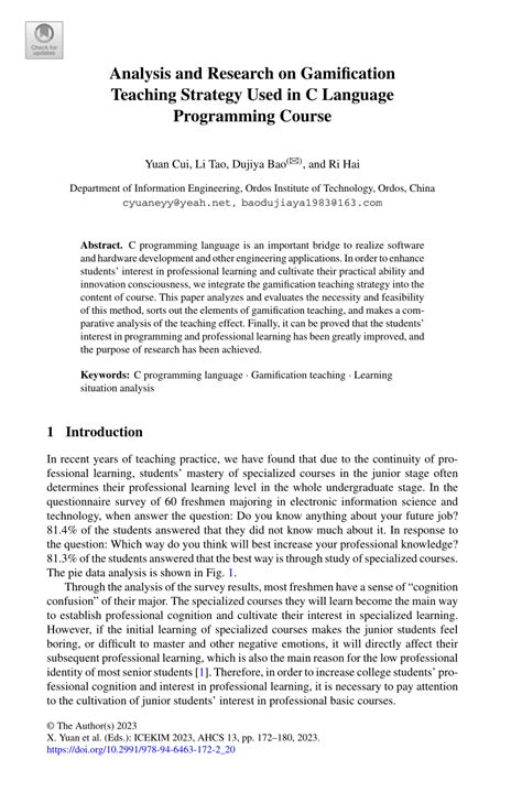 pdf analysis and research on gamification teaching strategy used in c