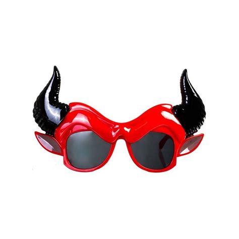 Novelty Red Devil Face Halloween Costume Glasses Big W