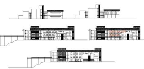 Building Elevation And Section Detail