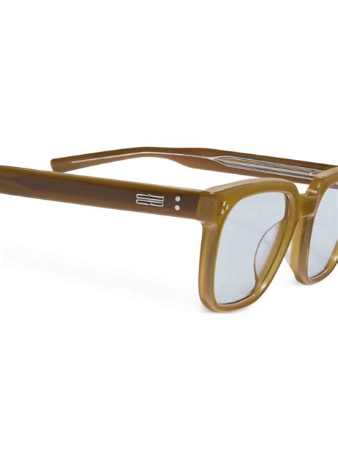 Gentle Monster Monaco Brc12 Square Frame Glasses In Brown Modesens