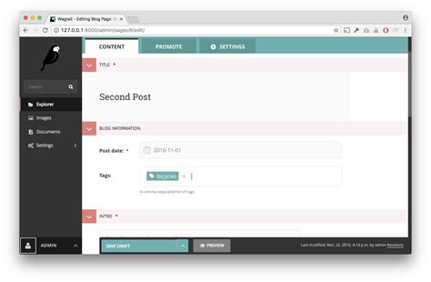 Your First Wagtail Site Wagtail Documentation Documentation