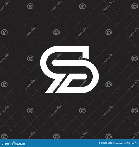 Letter Rd Linked Loop Line Geometric Logo Vector Stock Vector Illustration Of Internet Design