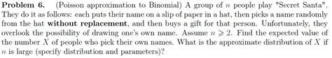 Solved Problem 6 Poisson Approximation To Binomial A