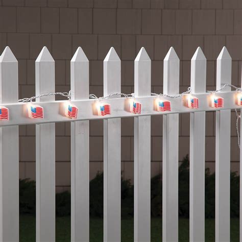 American Flag String Lights Set Of 10 Miles Kimball