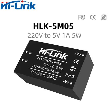 Original Factory Hi Link 5w Acdc Smps Psb Modules Hlk 5m05 220v To 5v 5w 1a Transformer Hlk 5m05