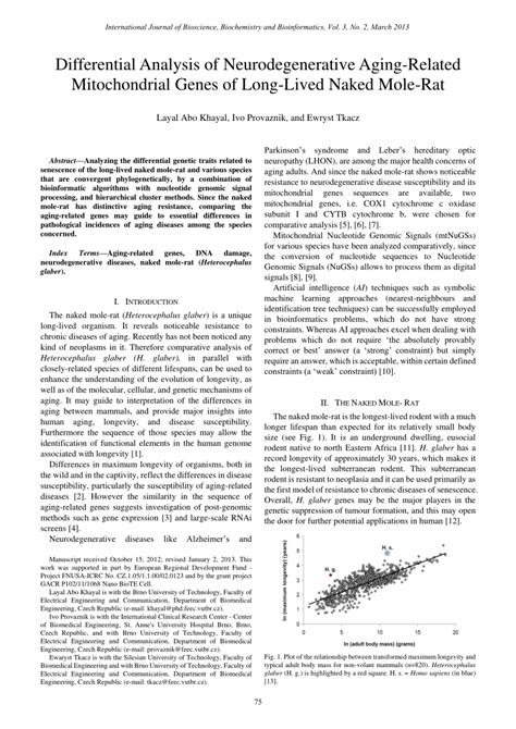 PDF Differential Analysis Of Neurodegenerative Aging Related