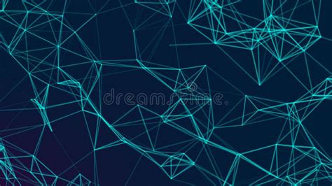 Abstract Plexus Geometrical Shapes Connection And Web Concept Stock