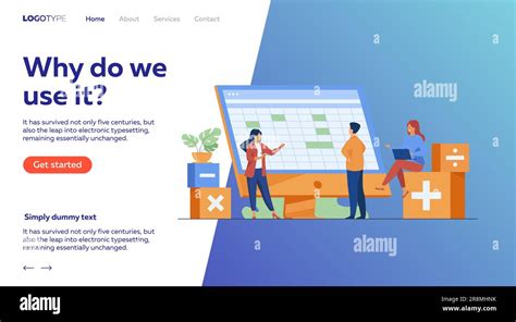 Colleagues Discussing Accounting Statistics Report Using Software Stock Vector Image And Art Alamy