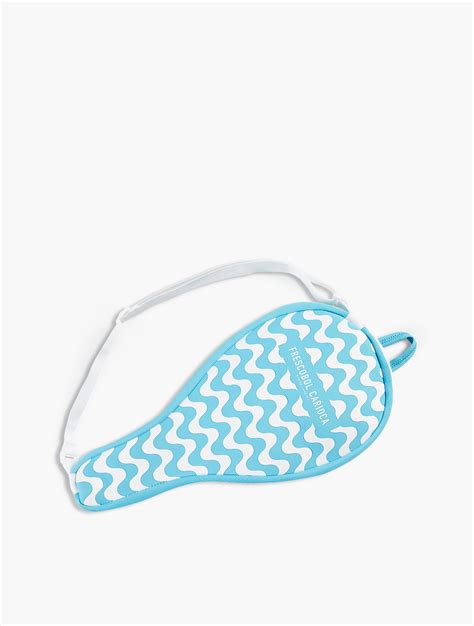 Beach Bat Case Copacabana Print Mesh Pocket And Finished Frescobol