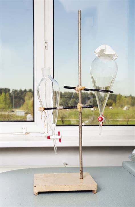 Laboratory Holder For Flasks Stock Image Image Of Analyzing Holder 63585593