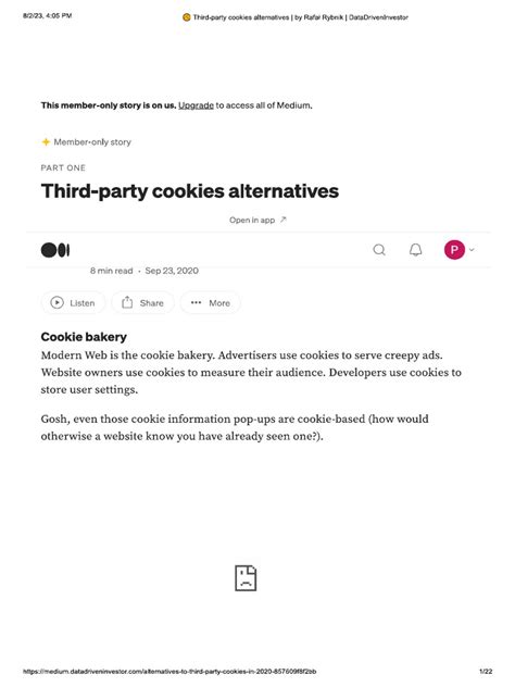 Third Party Cookies Medium Pdf