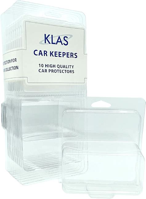 KLAS 10 X Car Keepers Crystal Clear Stackable Protective SHORT CARD