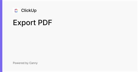 Export Pdf Voters Clickup