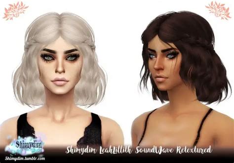 Shimydim LeahLillith S SoundWave Hair Retextured Sims Hairs
