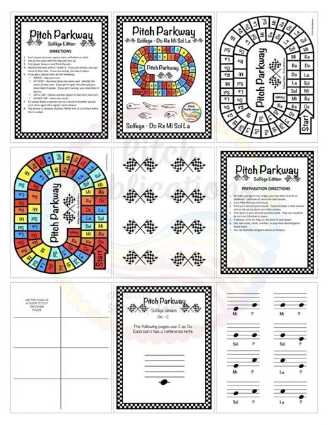 Music Centers Pitch Parkway Solfege Do Re Mi Sol La Game Practice