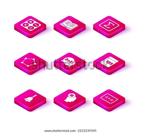 Set Ringing Bell Calculation Geometric Figure Stock Vector Royalty Free Shutterstock