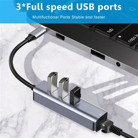 USB C To Ethernet Adapter RJ To USB C For Type C Ubuy India