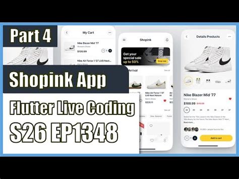 Flutter Flutter Live Coding EP1348 Shopink App Part 4 YouTube
