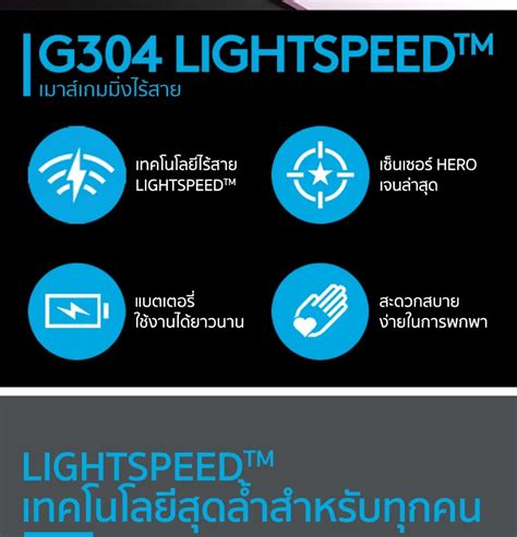 🔥โปรแรง6 6🔥⚡️เมาส์เกมมิ่งไร้สาย⚡️ Logitech G304 Lightspeed Wireless