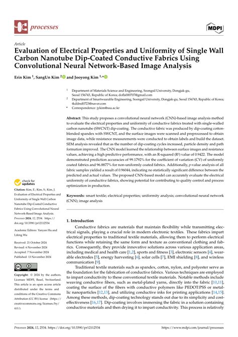 pdf evaluation of electrical properties and uniformity of single wall