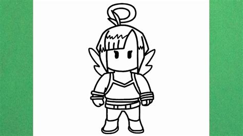 How To Draw Angel From Stumble Guys Youtube