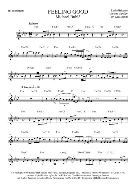 Feeling Good Michael Buble