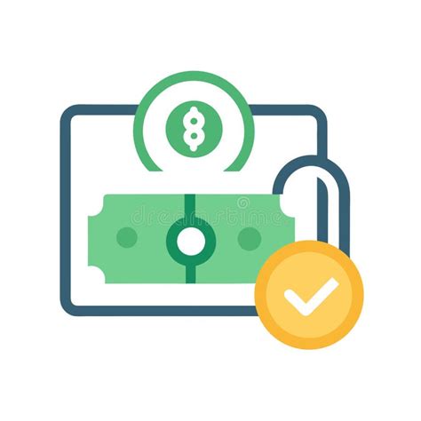 Secured Payment Approval Flat Vector Illustration Showing Money Transaction Success Stock Vector