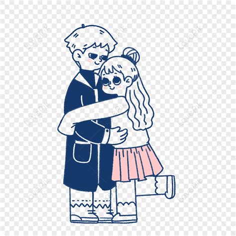 Stick Figure Couple Clipart