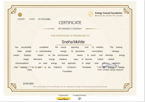 Sneha Mohite On Linkedin Hello Connections 👋 I Just Completed The Energy Literacy Training…