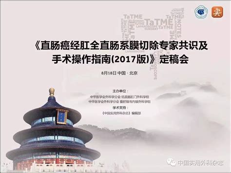 直肠癌经肛全直肠系膜切除专家共识及手术操作指南2017版定稿会在北京举行