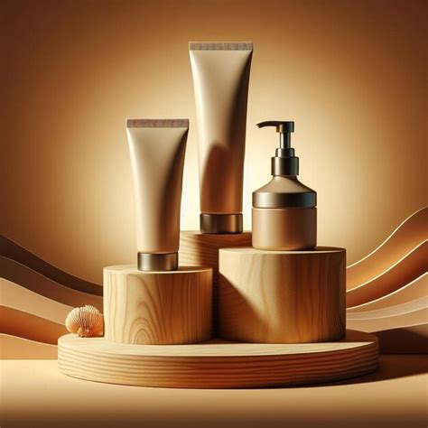 Premium Photo Elegance In Simplicity Aesthetic Cosmetic Product Mockup