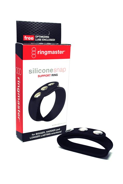 Ringmaster Silicone Snap Support Ring Men Sex Gear
