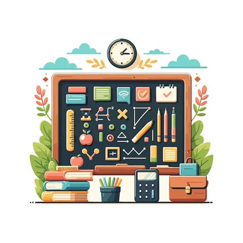 Premium Vector Blackboard With Wooden Frame School Blackboard Vector