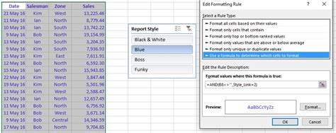 Apply Conditional Formatting Using Slicers