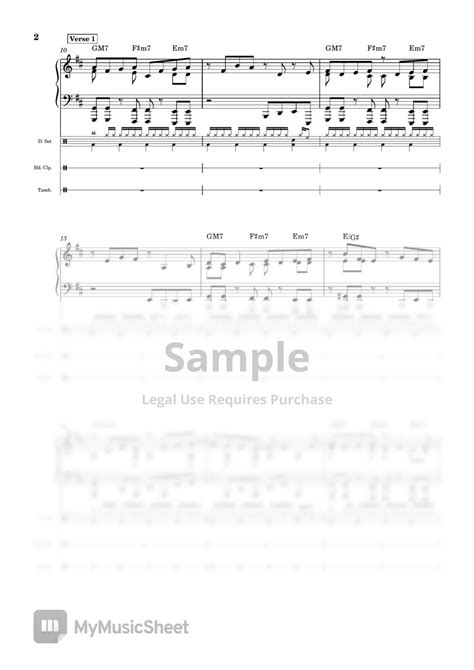 Bump Of Chicken Souvenir Piano Drums Sheet Music With Midi Mscz Sheets By Roju Senpai