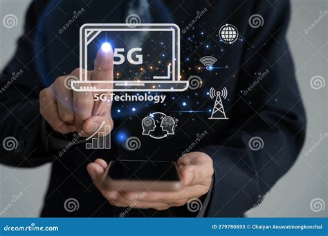 5g Wireless Network High Speed Internet Cloud Computing Or Connect