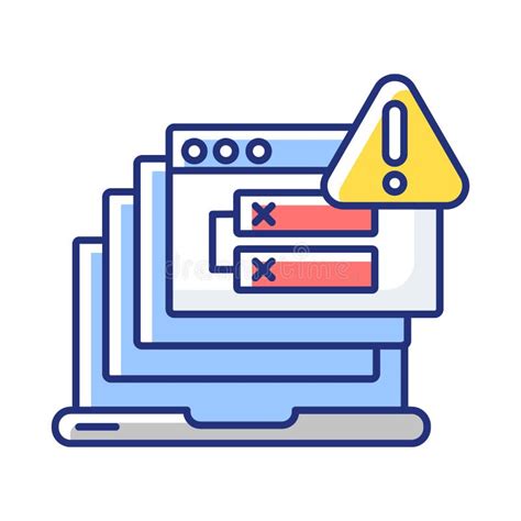 Website Error 500 Internal Server Error Stock Vector Illustration