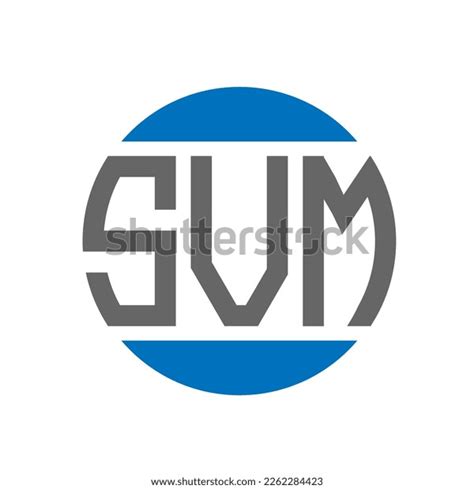 Svm Letter Logo Design On White Stock Vector Royalty Free Shutterstock